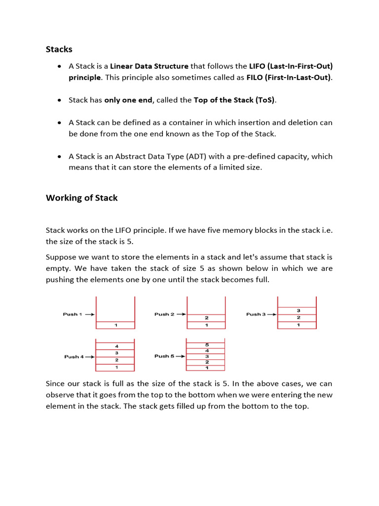 5 Stacks | PDF | Formal Methods | Computer Programming