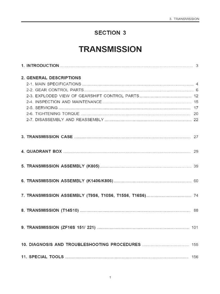 SECTION 3 TRANSMISSION - PDF | PDF