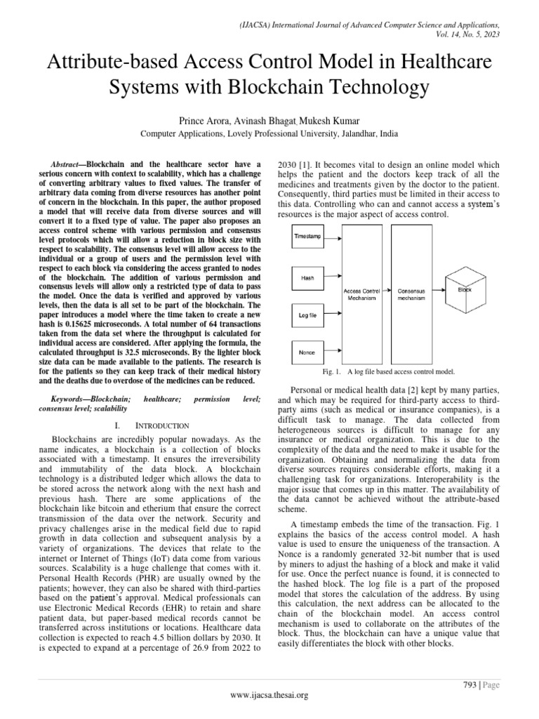 Attribute Based Access Control Model In2 | PDF | Computer Access Control | Internet Of Things