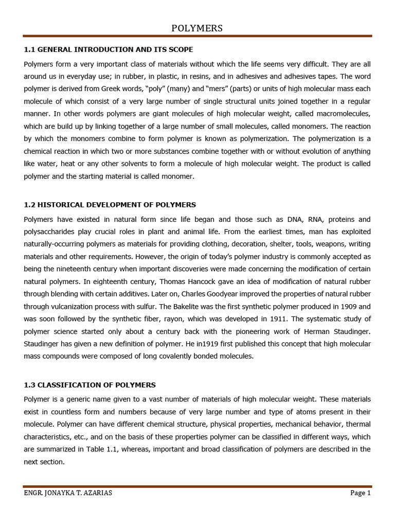 3 Polymers | PDF | Polymers | Polyethylene