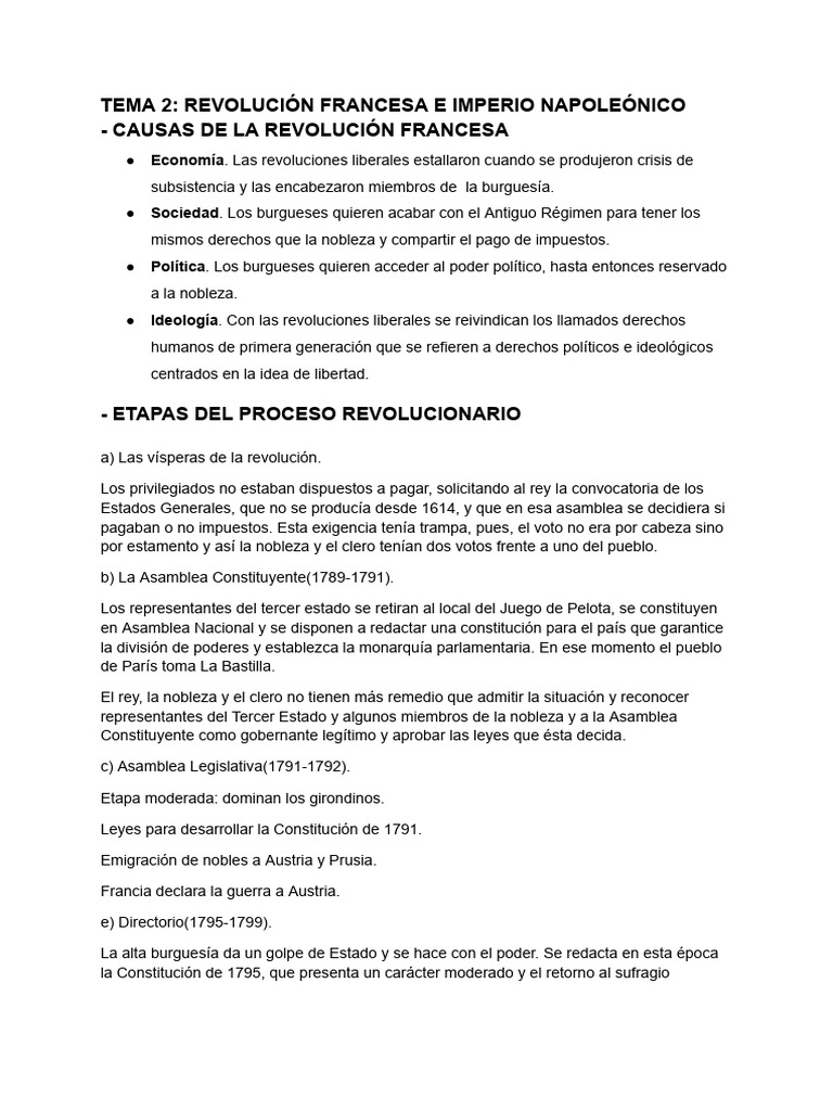 Rev Francesa | PDF | Primer imperio francés | Napoleón