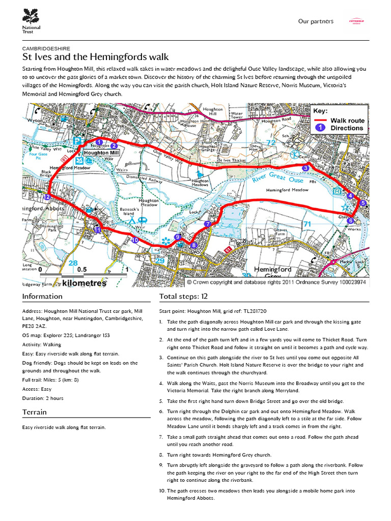 ST Ives and The Hemingfords Walk Walking | PDF