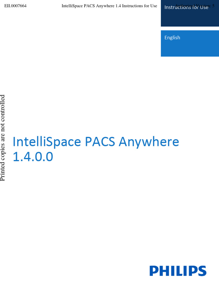 3-IntelliSpace PACS Anywhere 1.4 User Guide | PDF | Application ...