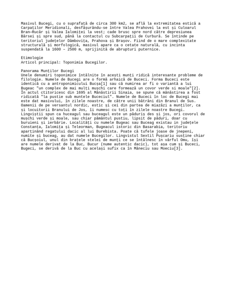 Bucegi Mountains 2024 | PDF