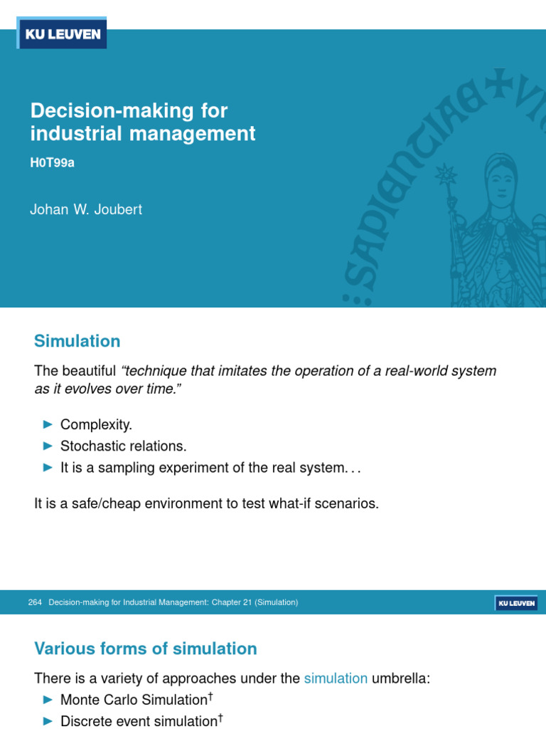 LectureSlides Simulation | PDF | Simulation | Conceptual Model LectureSlides Simulation | PDF | Simulation | Conceptual Model