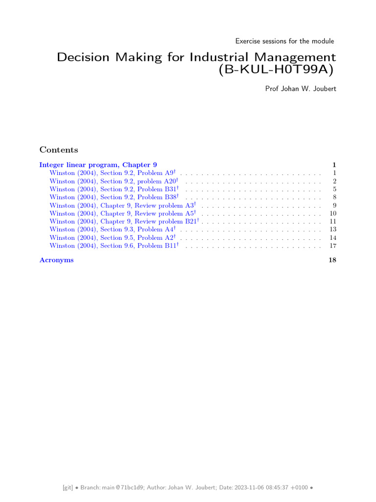 Exercises ILP | PDF | Mathematics Of Computing | Algorithms And Data Structures