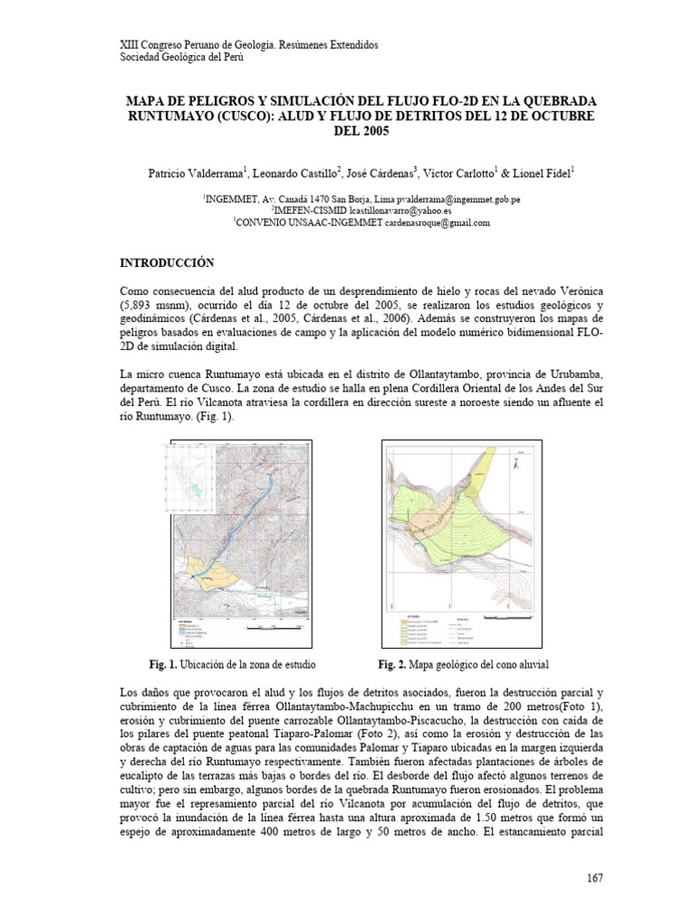 Mapa de Peligros y Simulacion Del Flujo | PDF | Inundar | Río