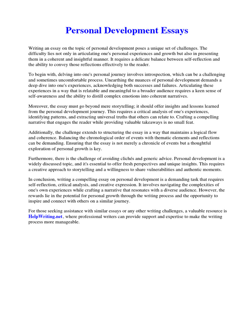 Personal Development Essays | PDF | New York Stock Exchange | Motown