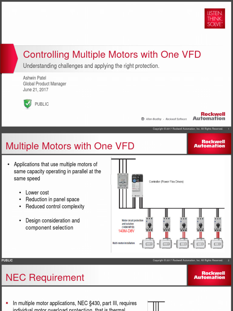 Control Multiple Motors With One VFD Webinar Slides 20170621 | PDF ...