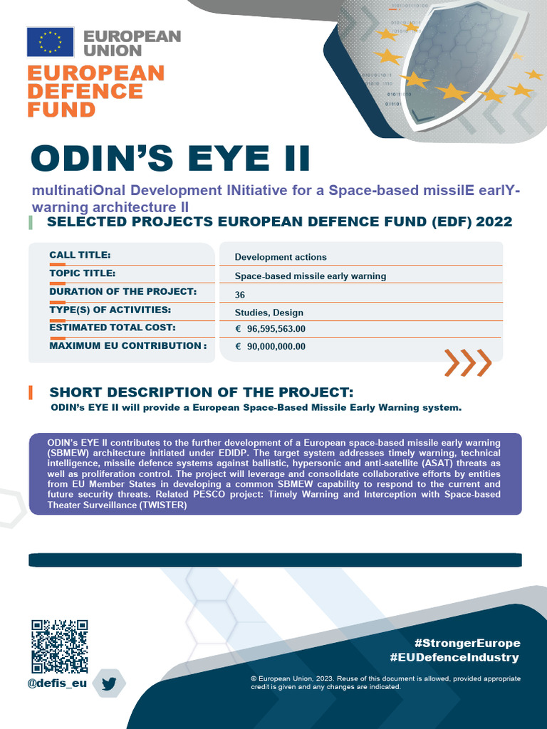 ODINS'EYE II-Factsheet - EDF22 | Download Free PDF | Missile Types ...