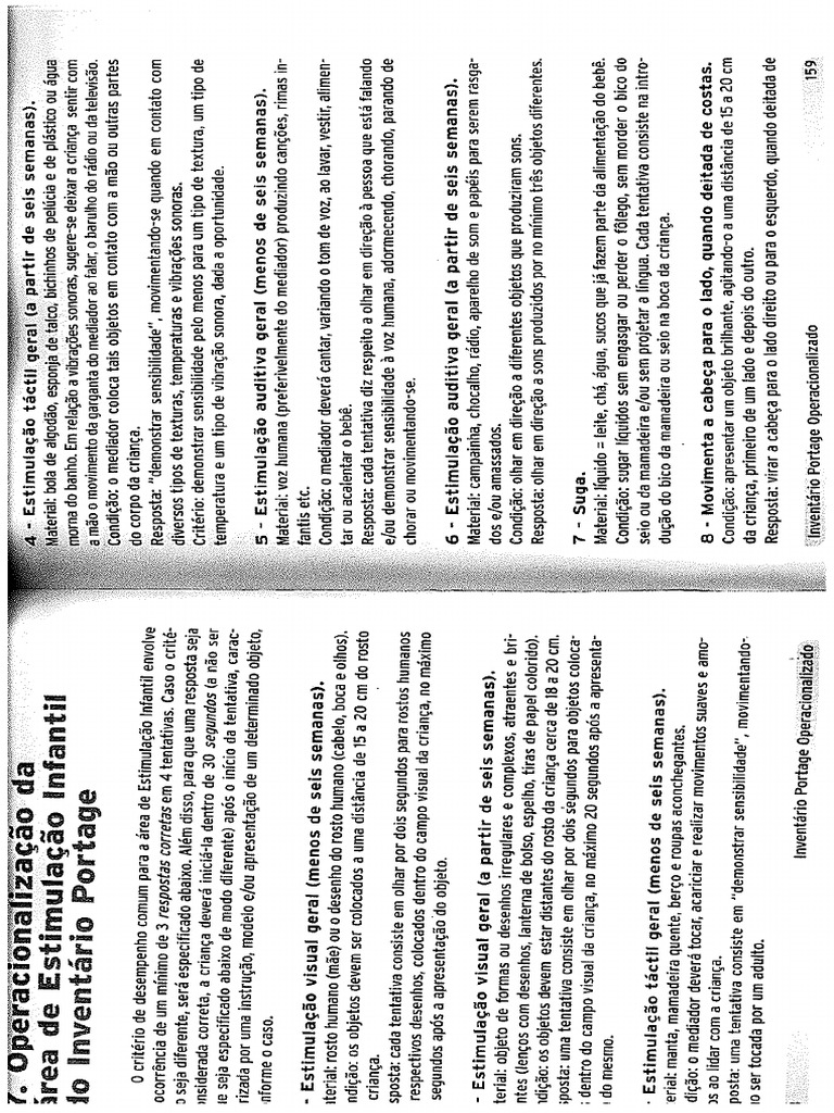 Portage - Etapas | PDF