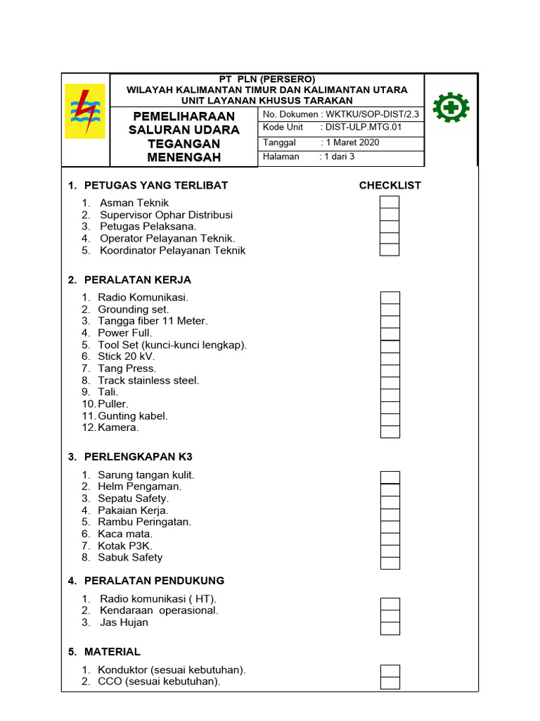 Pemeliharaan SUTM PLN Kalimantan | PDF | Komputer
