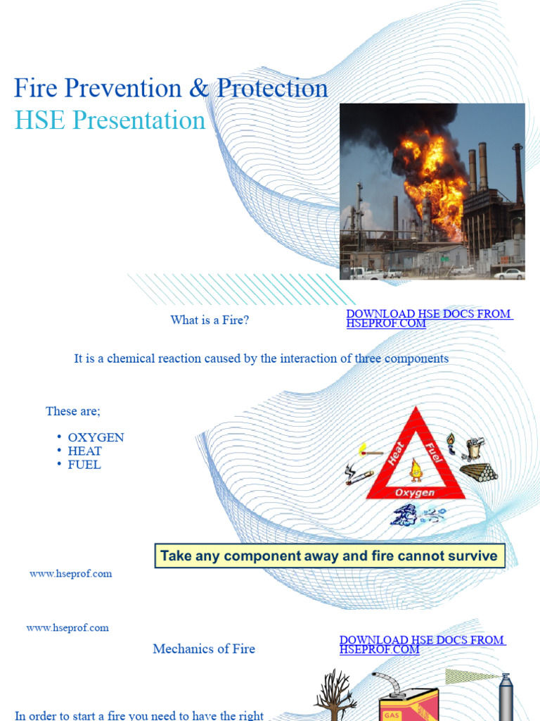 HSE Presentation On Fire Prevention and Protection | Download Free PDF ...