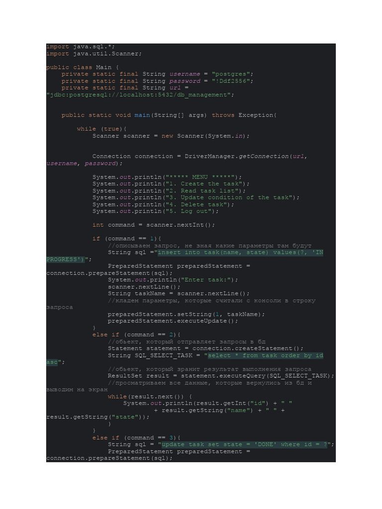 Task Management | PDF | Postgre Sql | Computer Science