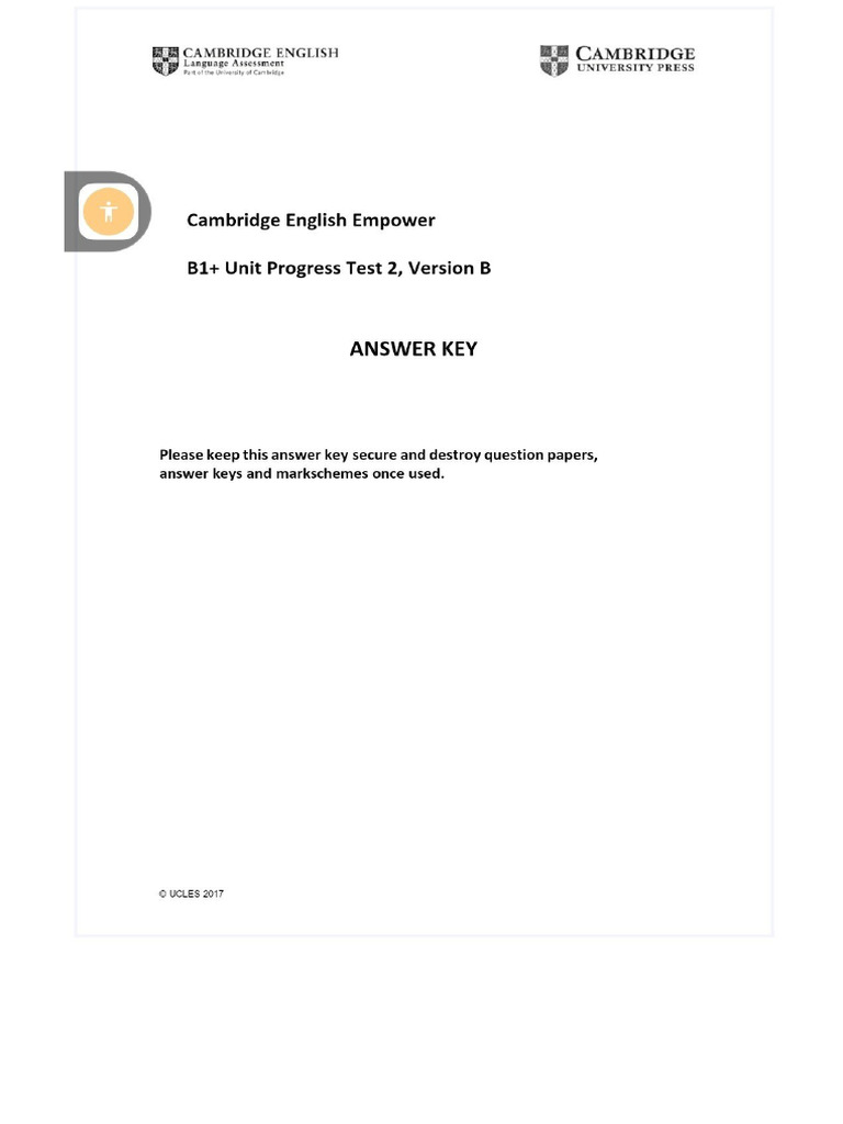 Progress Test Unit 2 B1 Pdf
