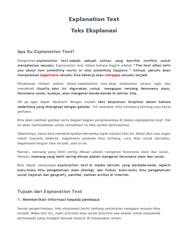 Explanation Text | PDF