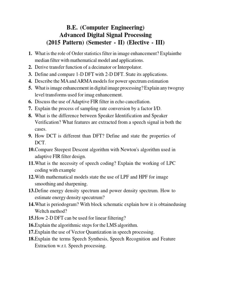 Question Bank | Download Free PDF | Support Vector Machine | Human–Computer Interaction