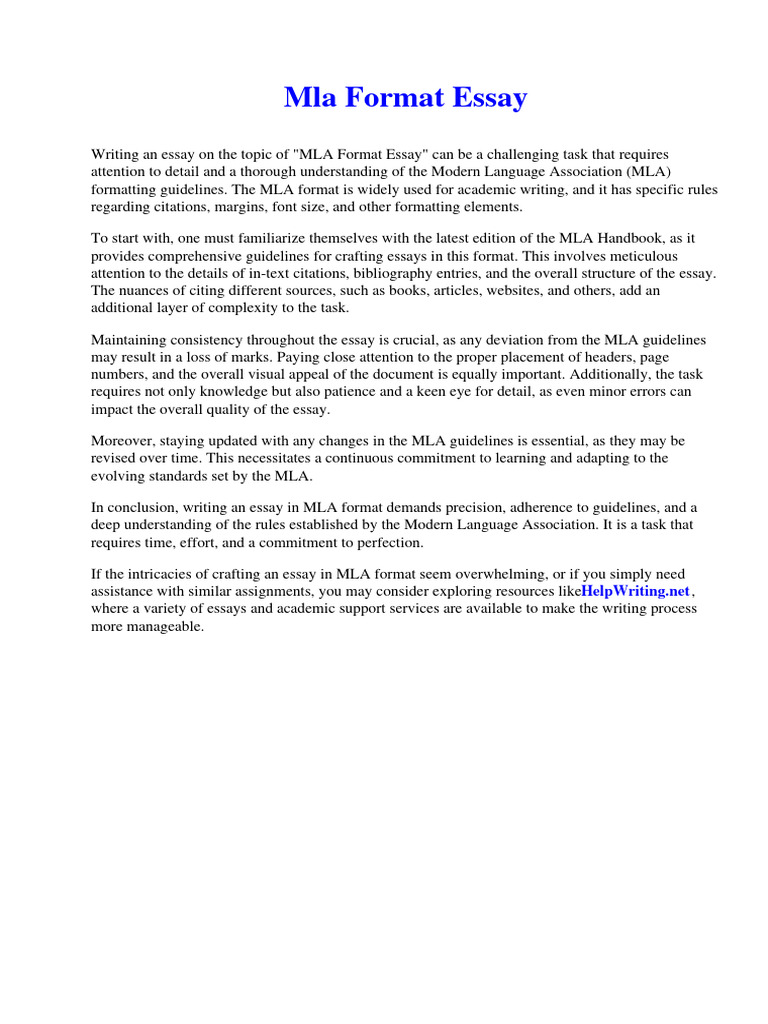 Mla Format Essay | PDF | Essays | Economies