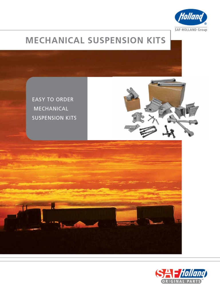 SAF Holland Mechanical Suspension Kits | PDF | Axle | Transportation ...