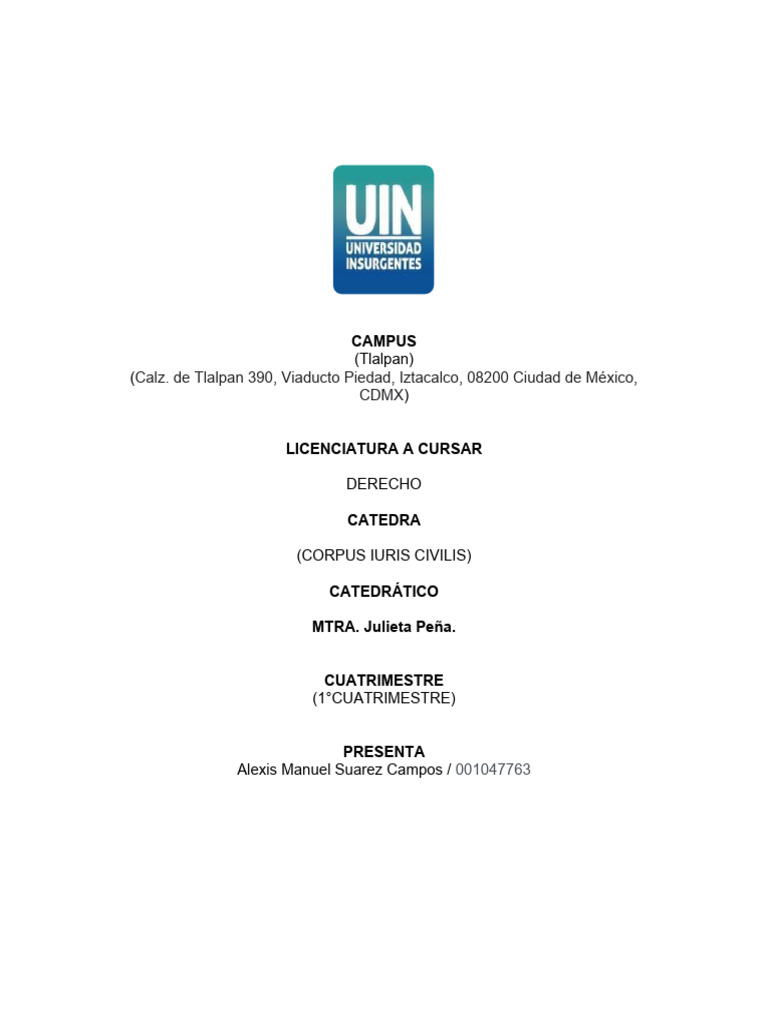 Corpus Iuris Civilis | PDF | Ley romana | Justicia