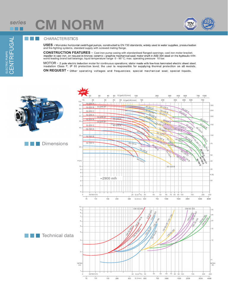 Pentax CM Flanged Series | PDF | Mechanical Engineering | Gas Technologies