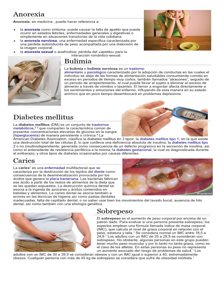 Anorexia | PDF | Diabetes | Obesidad