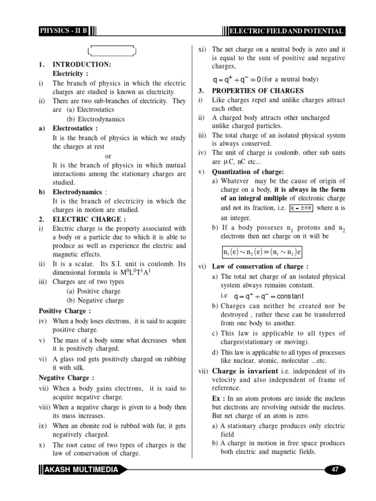 Electric Field | PDF | Electric Charge | Electric Field