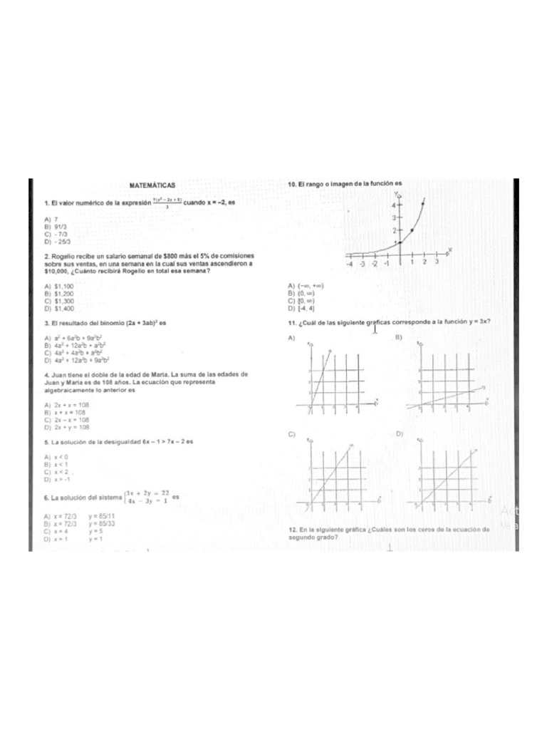 MATEMÁTICAS | PDF