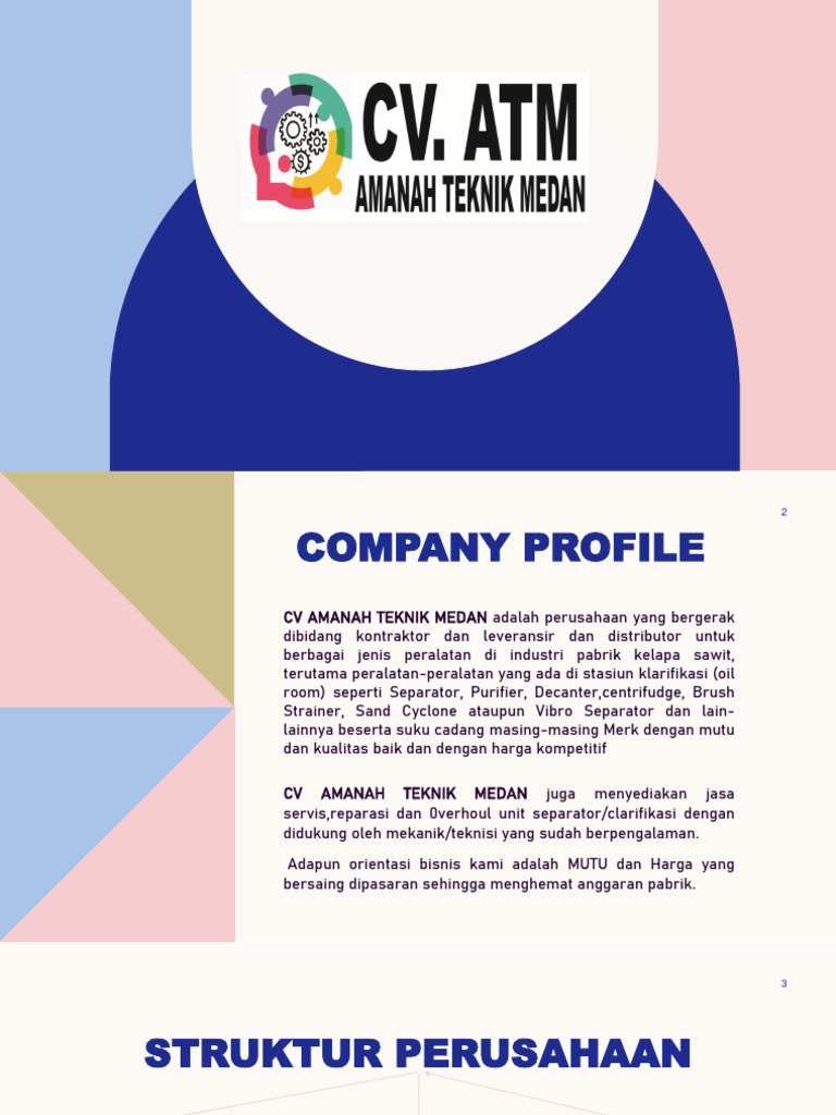 Company Profile CV - Amanah Teknik Medan | PDF