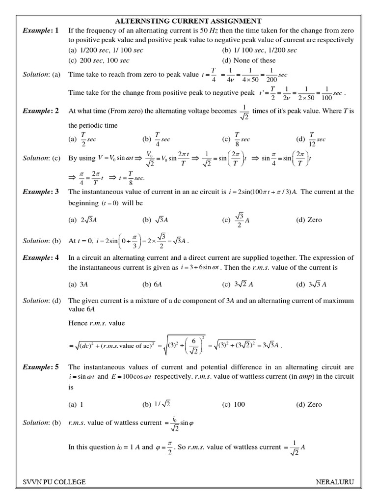 Direct Current | PDF | Alternating Current | Inductor