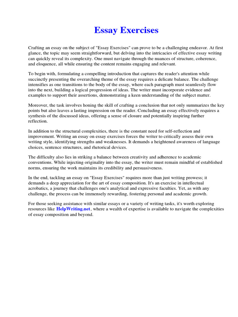 Essay Exercises | PDF | Khmer Rouge | Cambodia