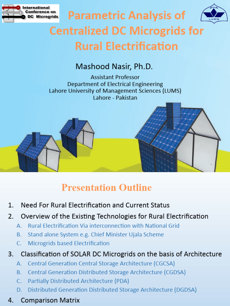 Johns - Hopkins - Rural - Electrification V-0.1 | PDF | Distributed Generation | Electrical Grid