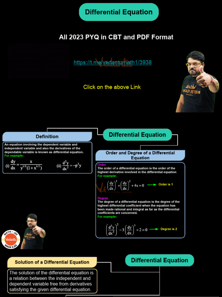 Differential Equation | PDF | Equations | Differential Equations