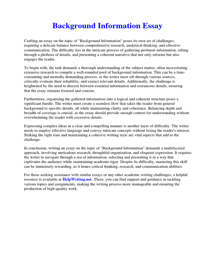 Background Information Essay | PDF | Physical Sciences | Astronomy
