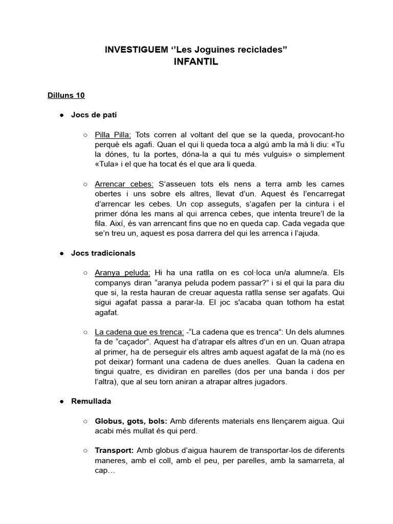 Planning 3a Semana | PDF