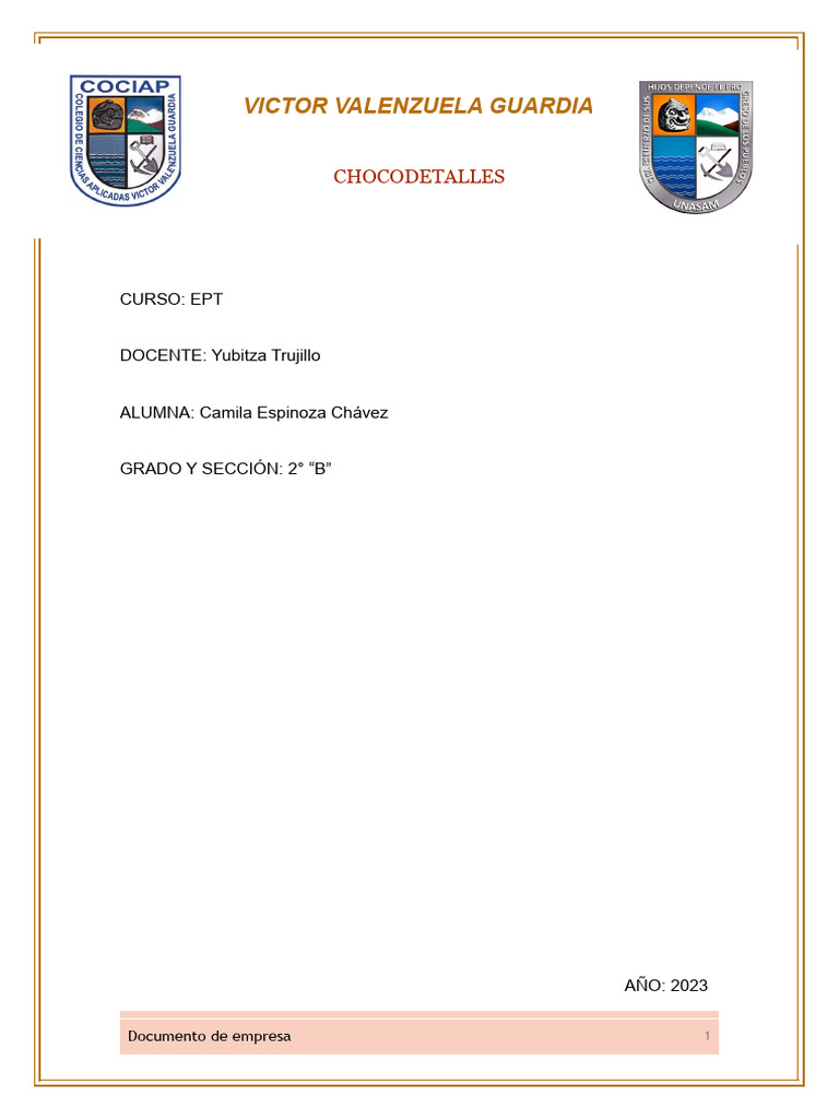 Choco Tejas | Descargar gratis PDF | Business | Cliente