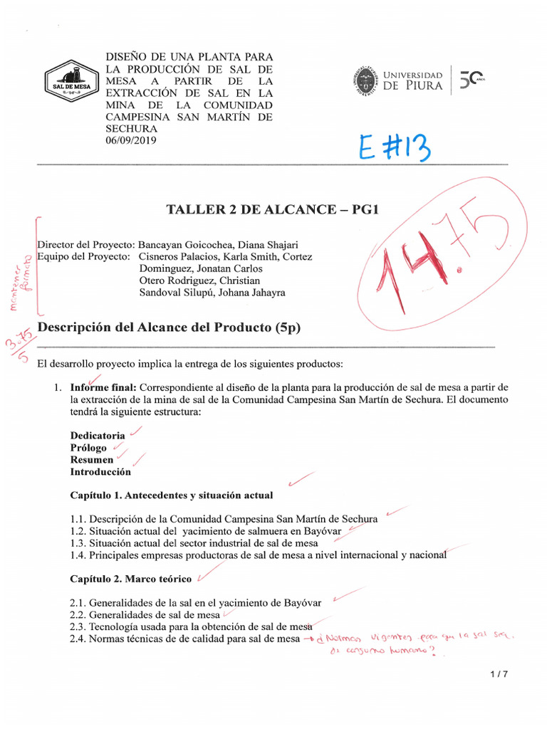 13 PYT, Taller Alcance II | PDF
