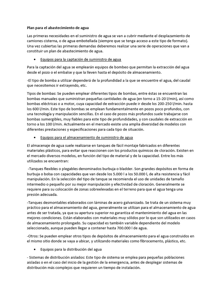 Actividad 3 Tema 7 Logistica | Descargar gratis PDF | Agua | Suministro de agua