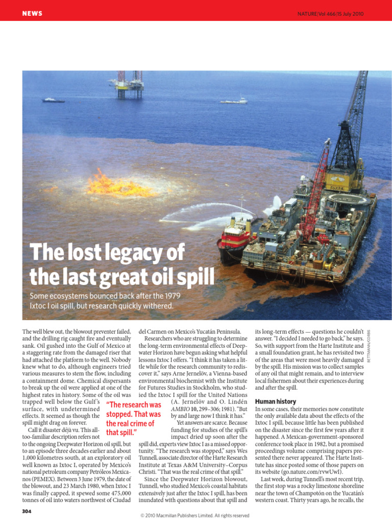 Schrope (2010) | PDF | Oil Spill | Deepwater Horizon Oil Spill