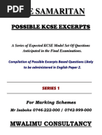 KCSE SET BOOKS ESSAY QUESTIONS and ANSWERS - THE SAMARITAN SET BOOK ...