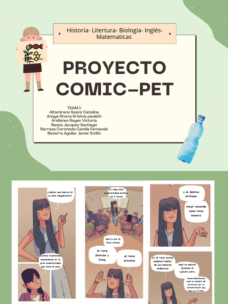 Proyecto Comic-Pet: Historia-Litertura - Biologia - Inglés - Matematicas | PDF | Naturaleza ...
