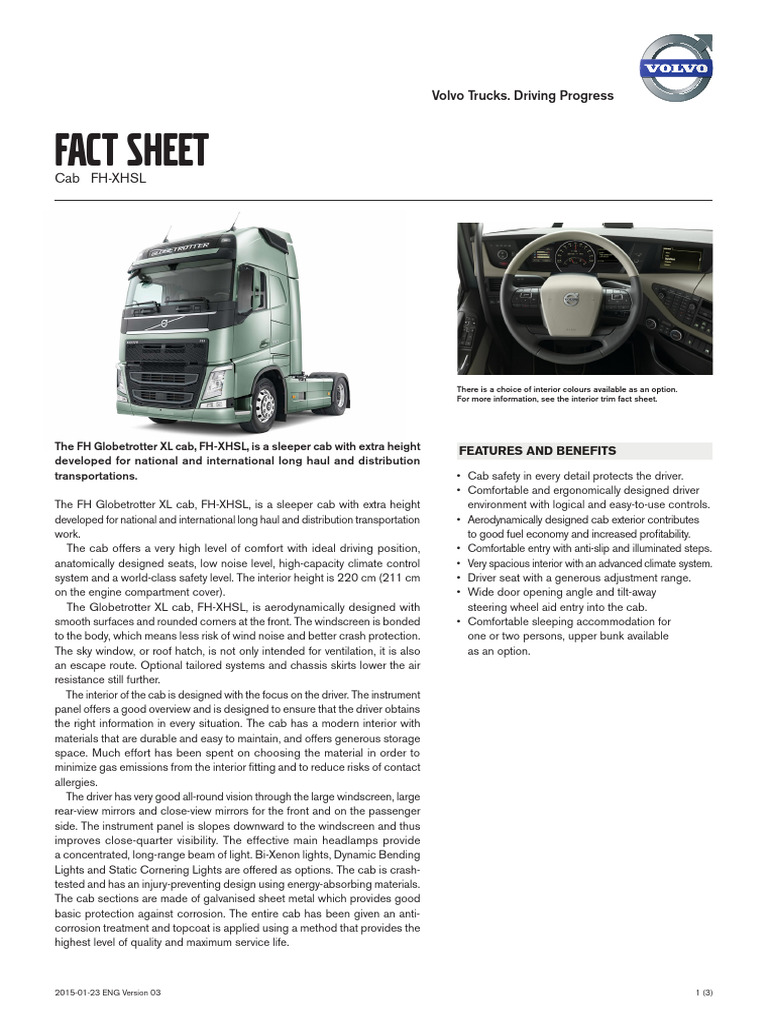 Cab FH-XHSL | PDF | Truck | Door