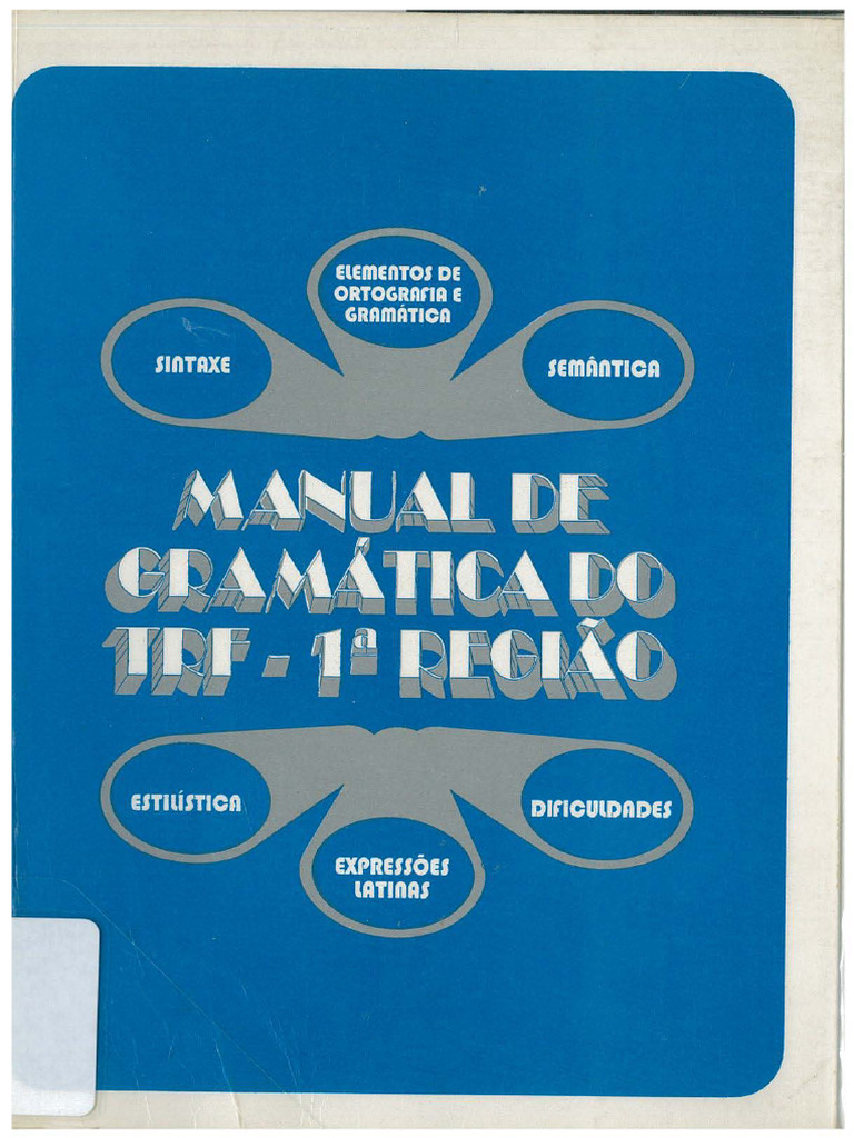 Manual de Gramática Do TRF - 1 Região | PDF | Fonema | Sílaba