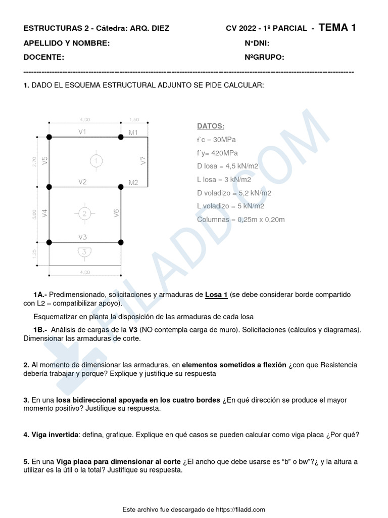 Tema 1 Estructuras 2 Pdf