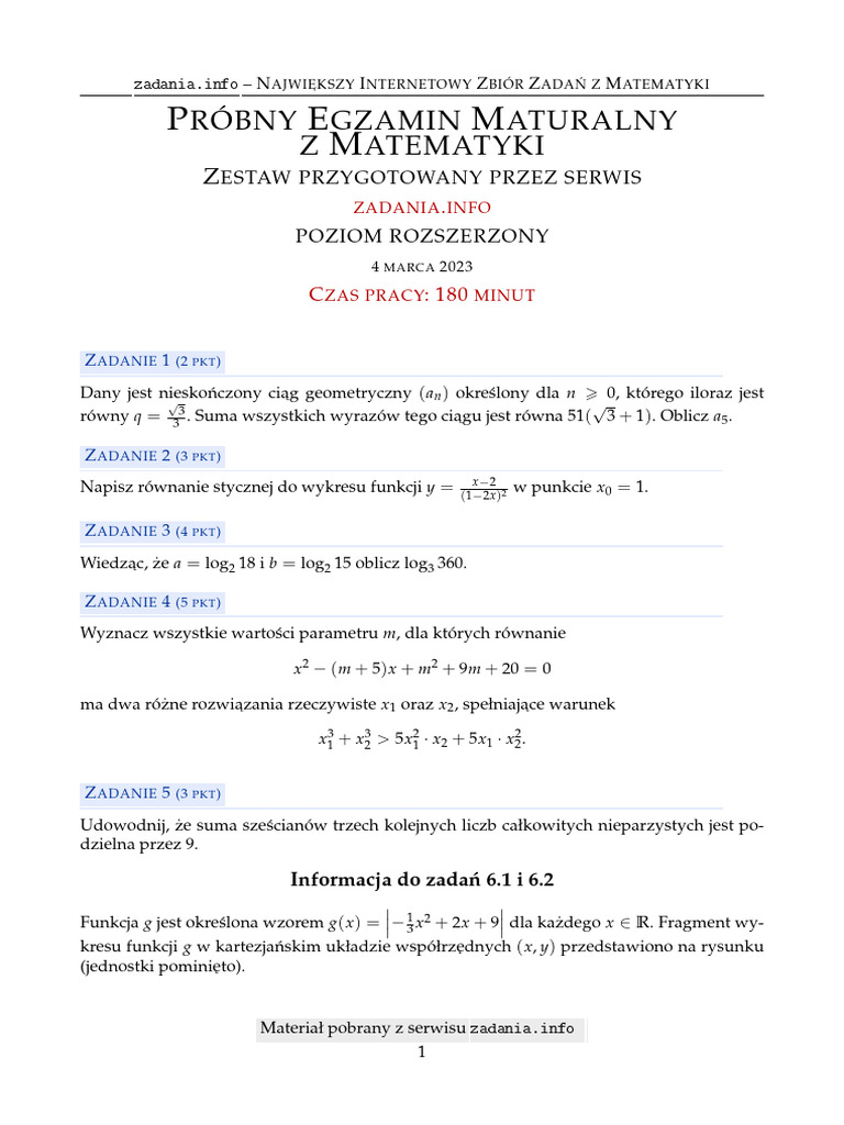 2023 Marzec 04 Zadania Info | PDF