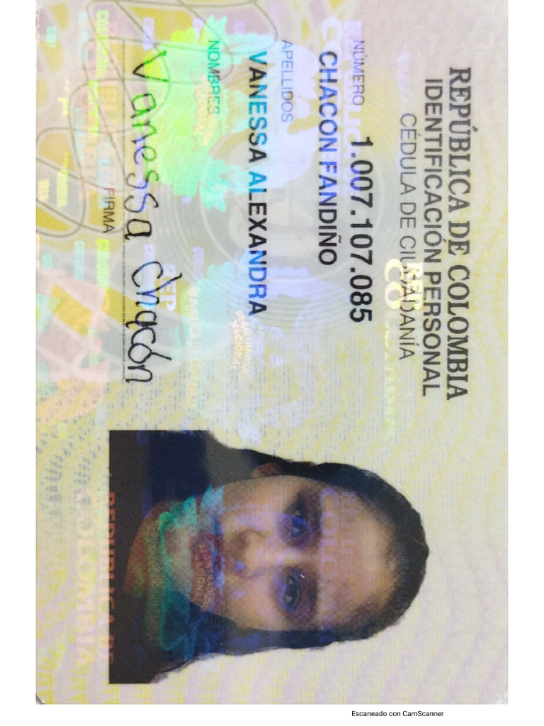 Cédula Vanessa | PDF