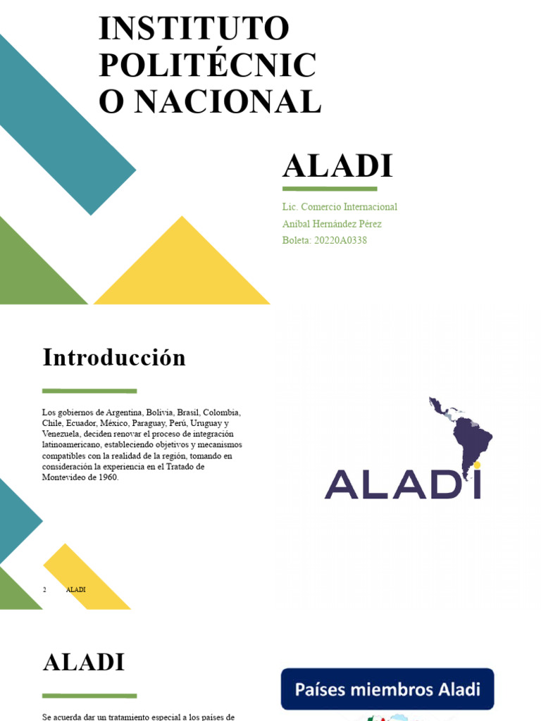 Integración Económica en ALADI: Objetivos y Mecanismos | PDF | America ...