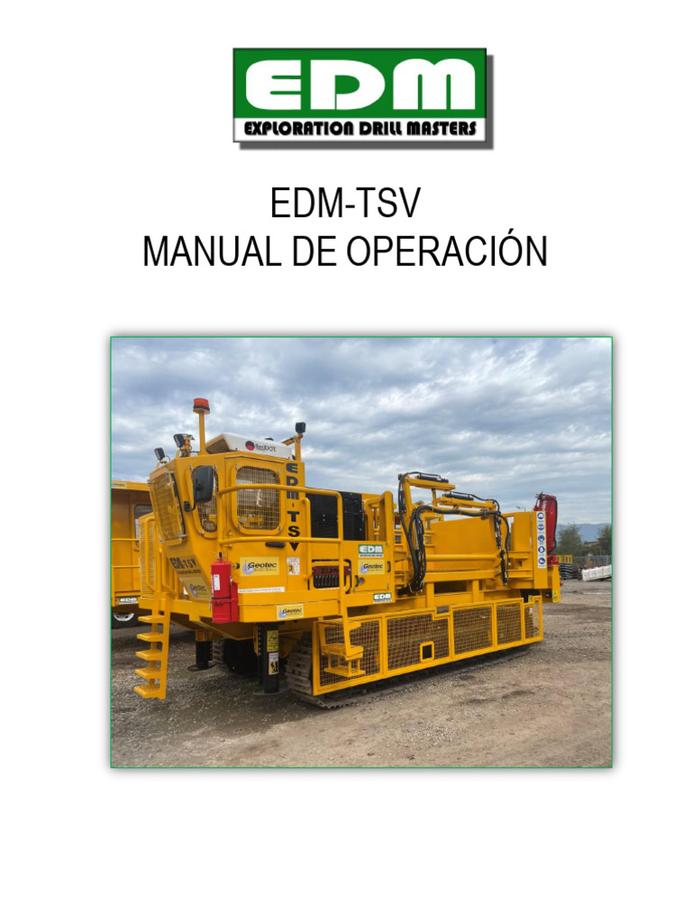 Manual de Operacion Edm-Tsv | PDF | Electrólito | Motores