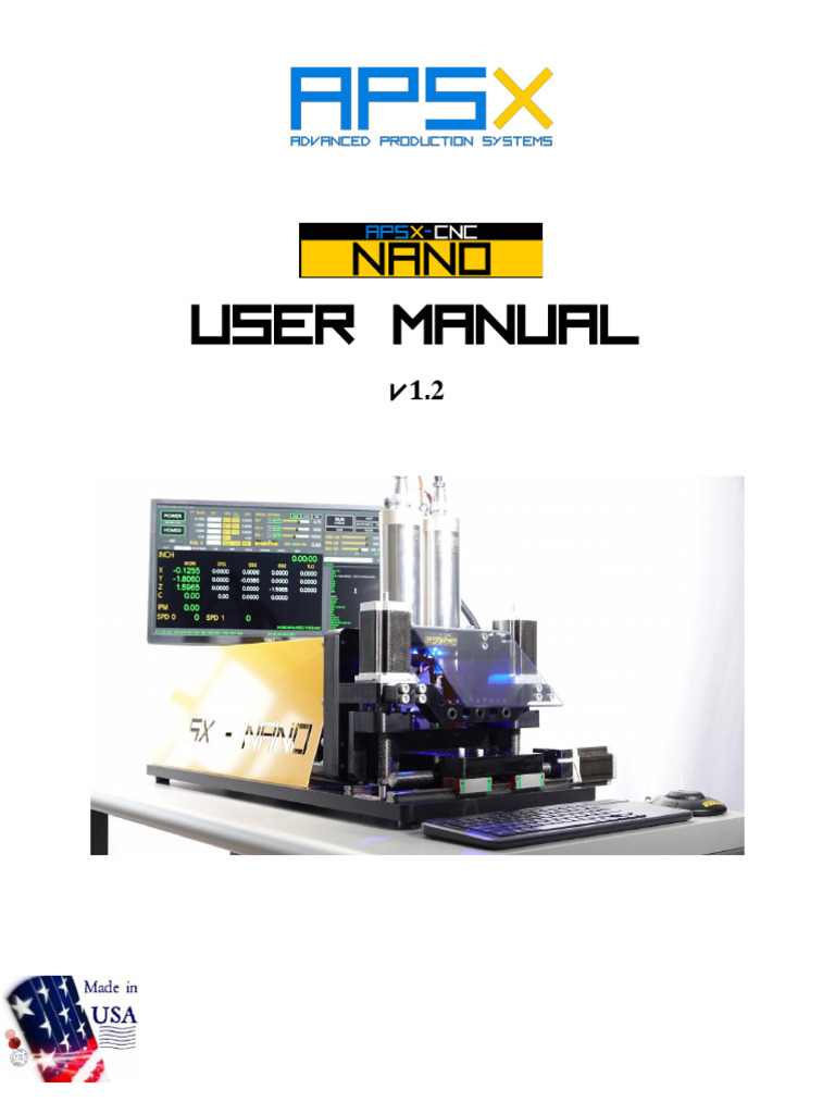 Apsx Nano User Manual V1-2 | PDF | Numerical Control | Manufactured Goods