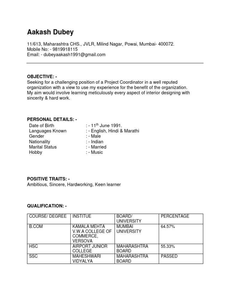 Updated CV Aakash 220919 104523 | PDF | Mumbai